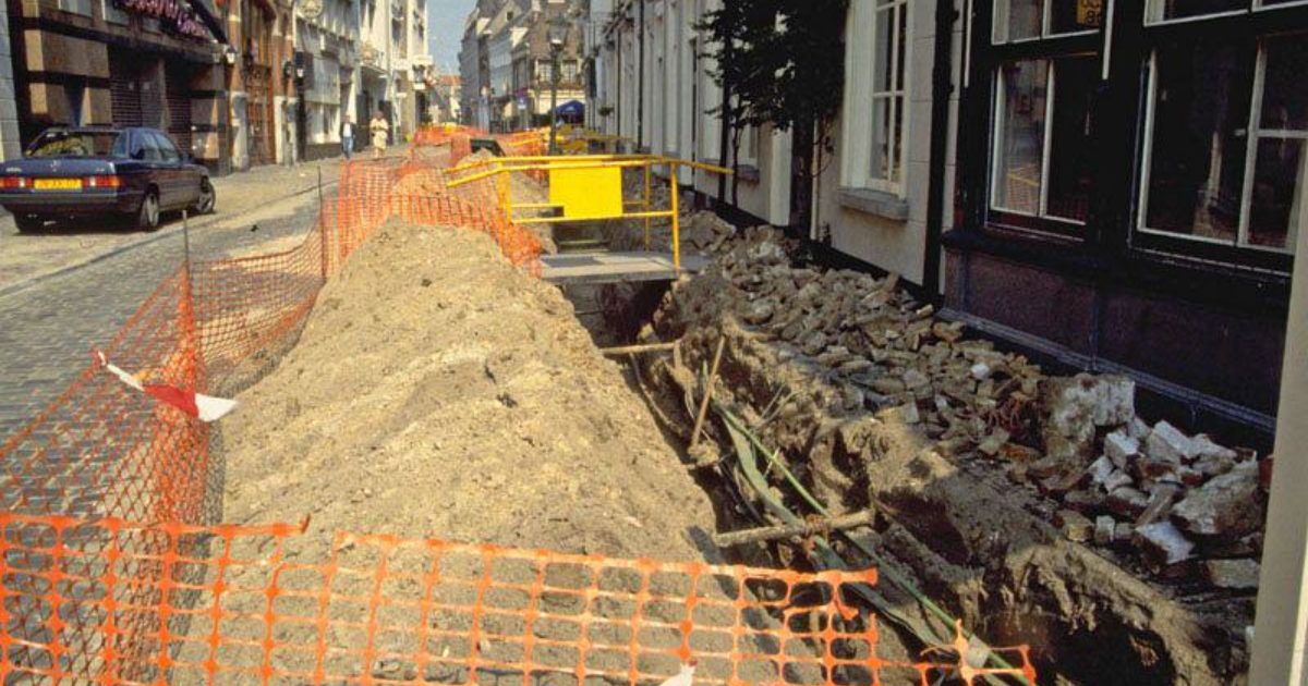 Waarneming Reiger- straat riolering 1994 - Erfgoedweb Breda