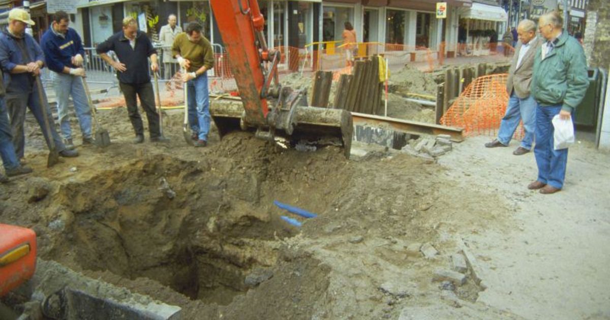 Waarneming Oude Vest riolering 1994 - Erfgoedweb Breda