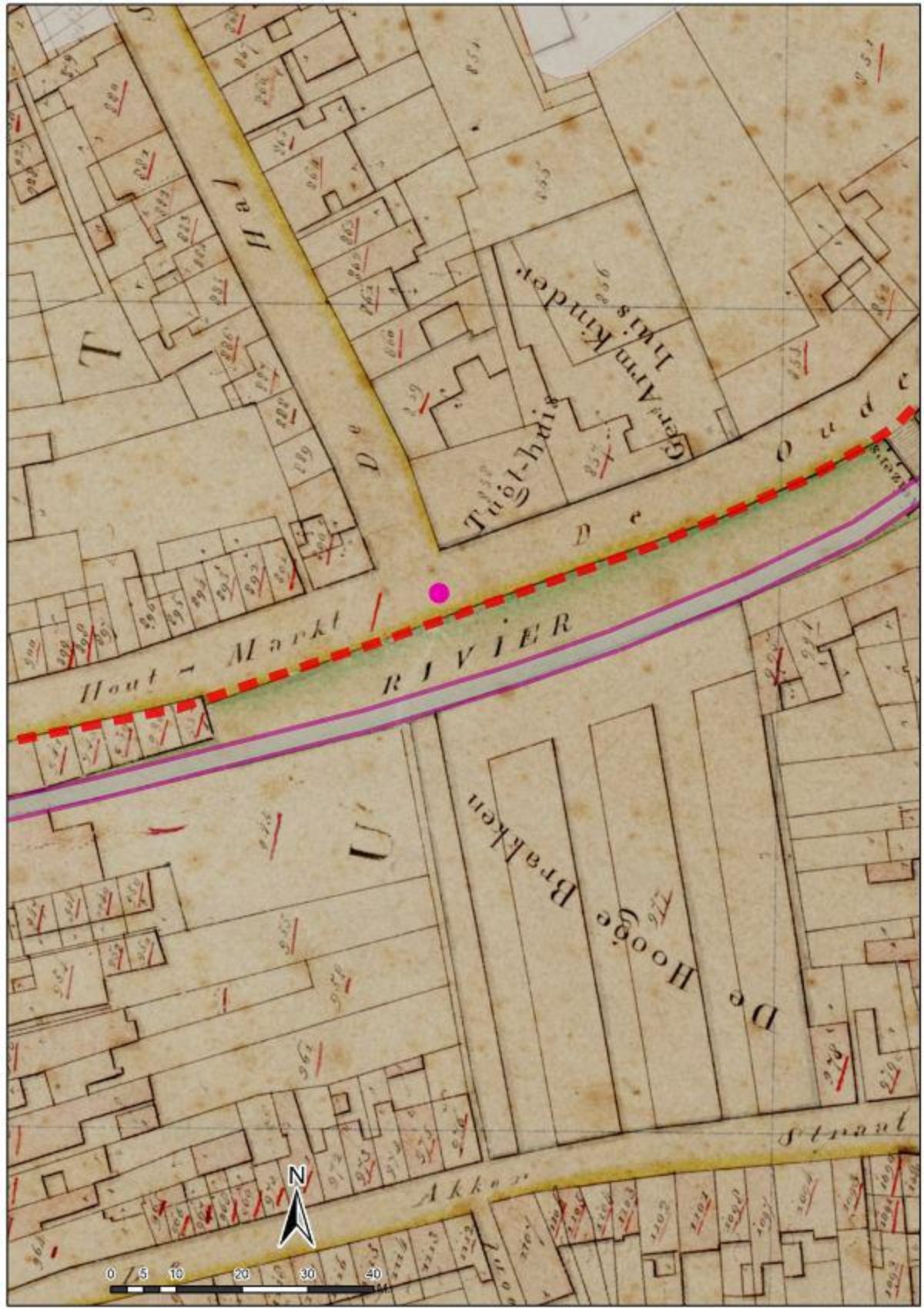 Waarneming Oude Vest riolering 1994 - Erfgoedweb Breda