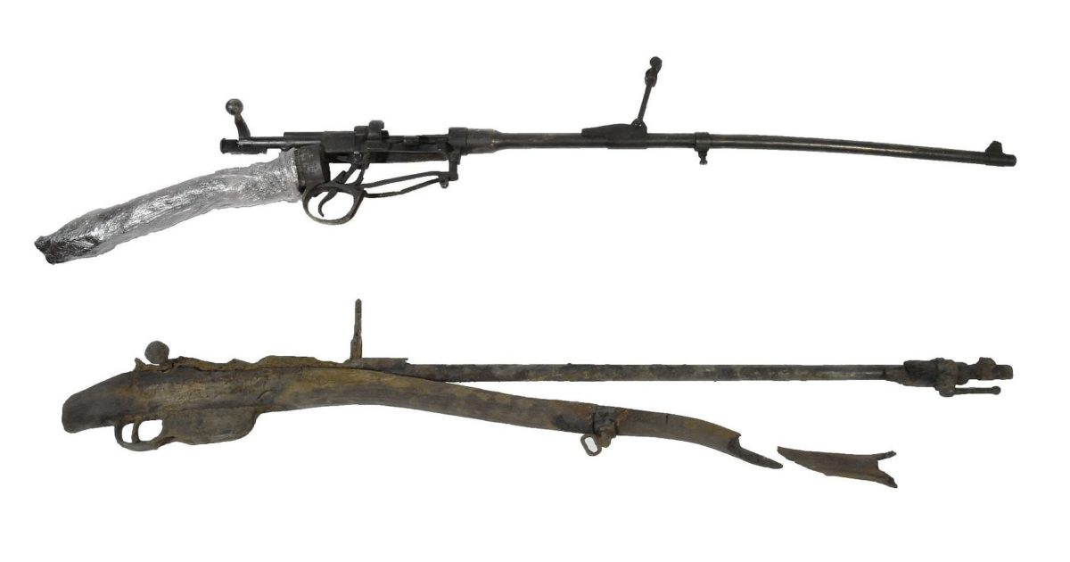 Vooroorlogse geweren gevonden in kasteelgracht - Erfgoedweb Breda