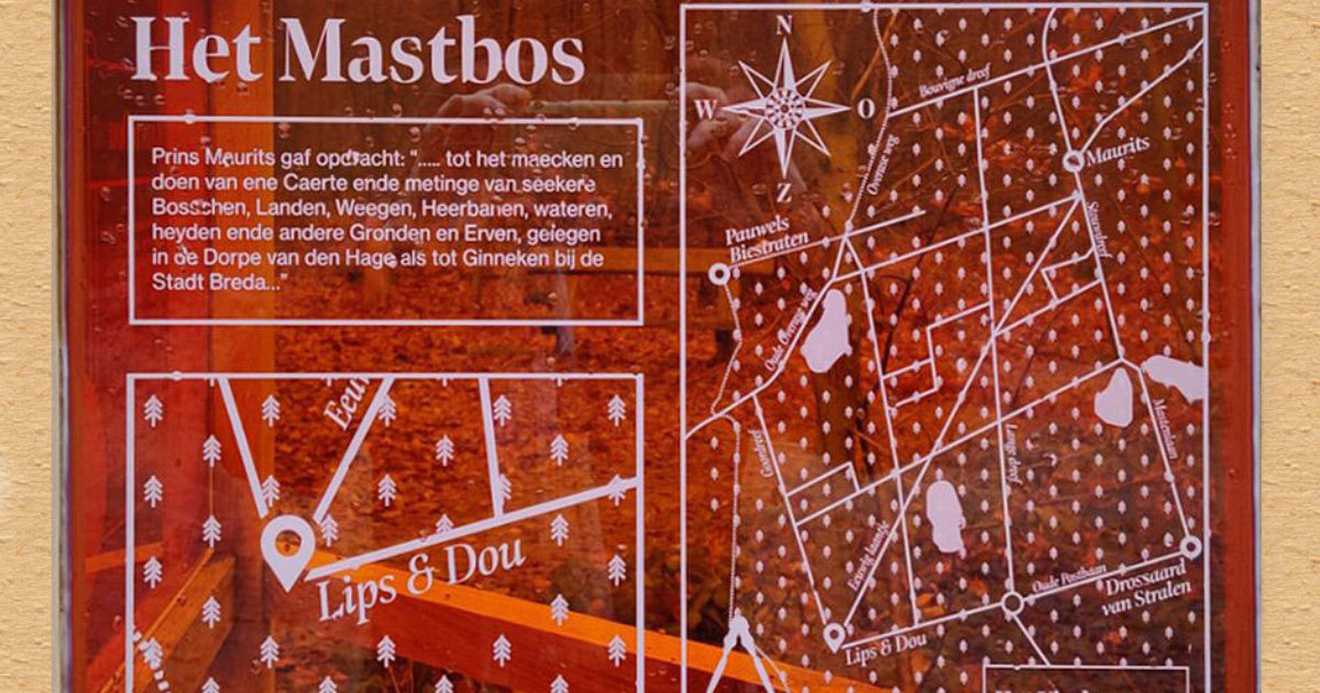 Het "vierkant van Maurits" opnieuw zichtbaar in het Mastbos ...