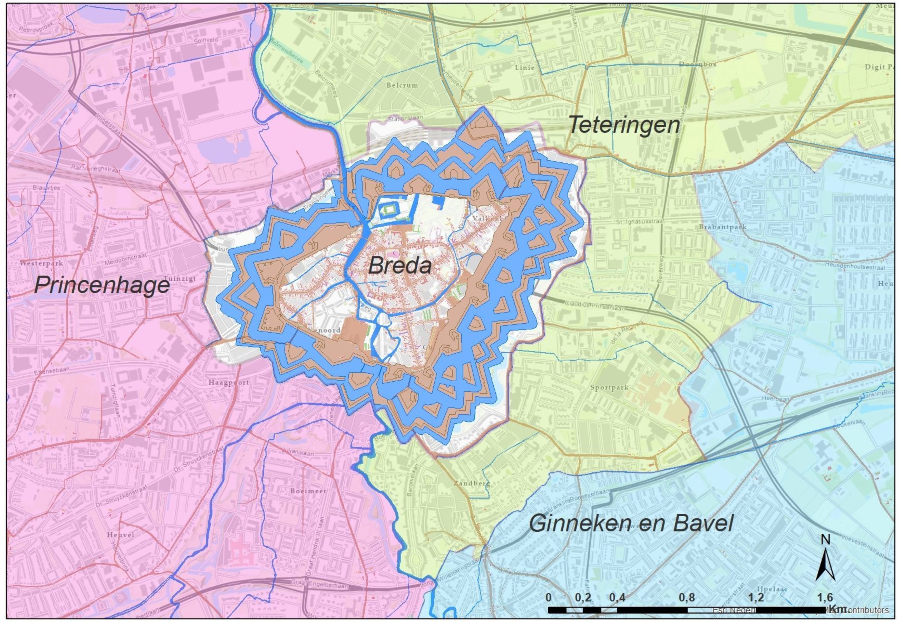 Drie grote en een kleintje...........Over de groei van Breda ...